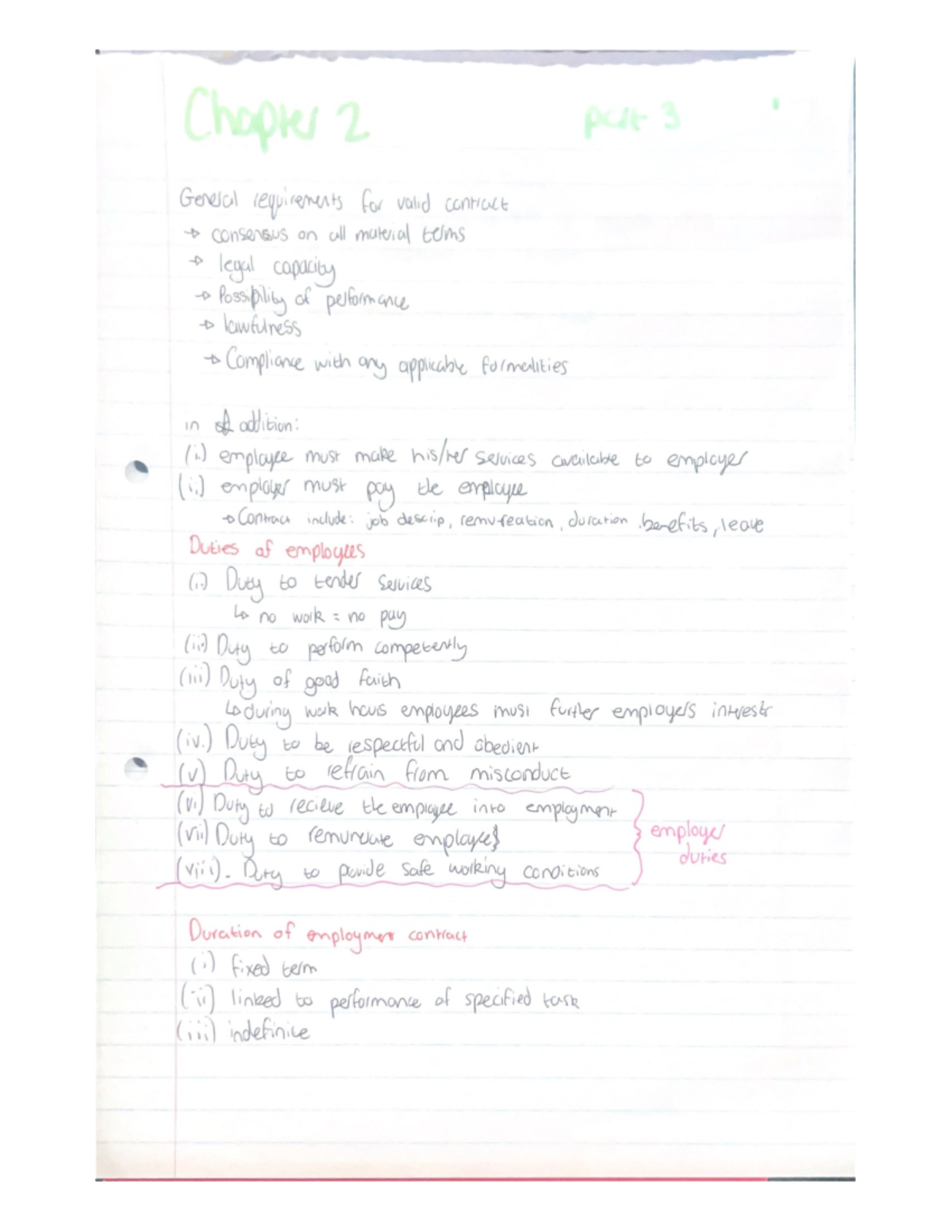 Chapter 2 Merc Law 193 Notes Chapter 2 Past 3 General Requirements