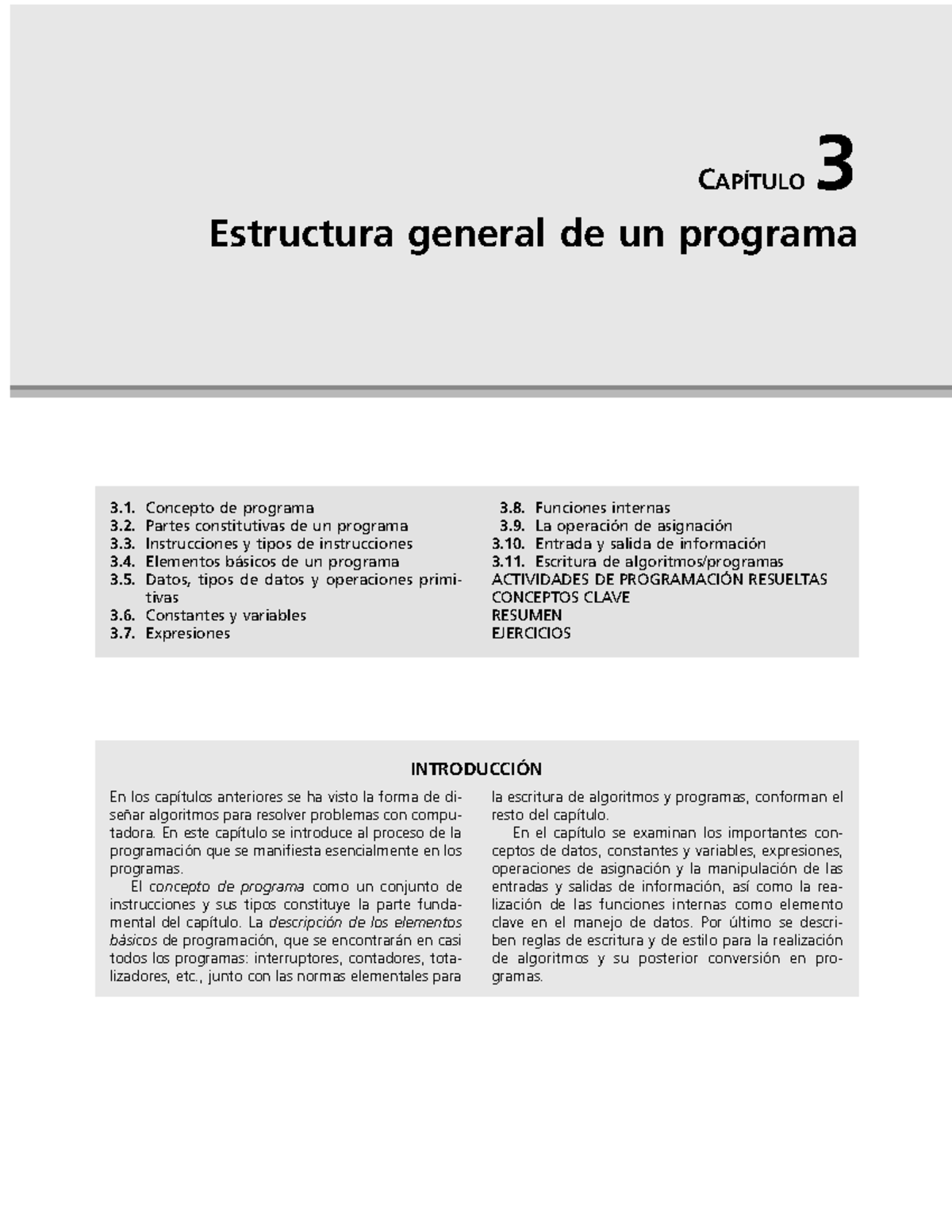 R02. Estructura general de un programa - CAPÍTULO 3 Estructura general ...