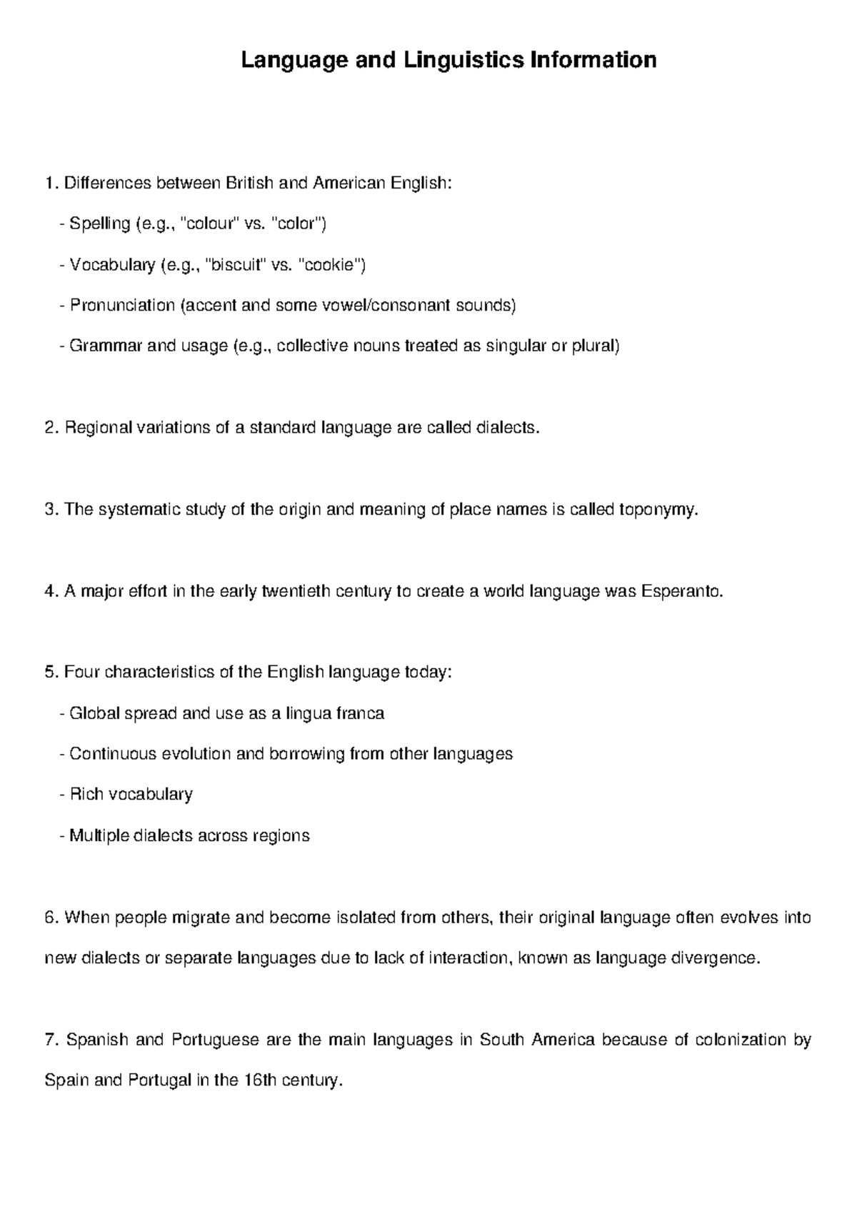 Language and Linguistics Information - Language and Linguistics ...
