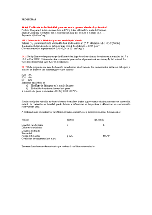 Primer Problemario Transferencia DE Calor - Warning: TT: undefined function: 32 Preparó: Dr ...