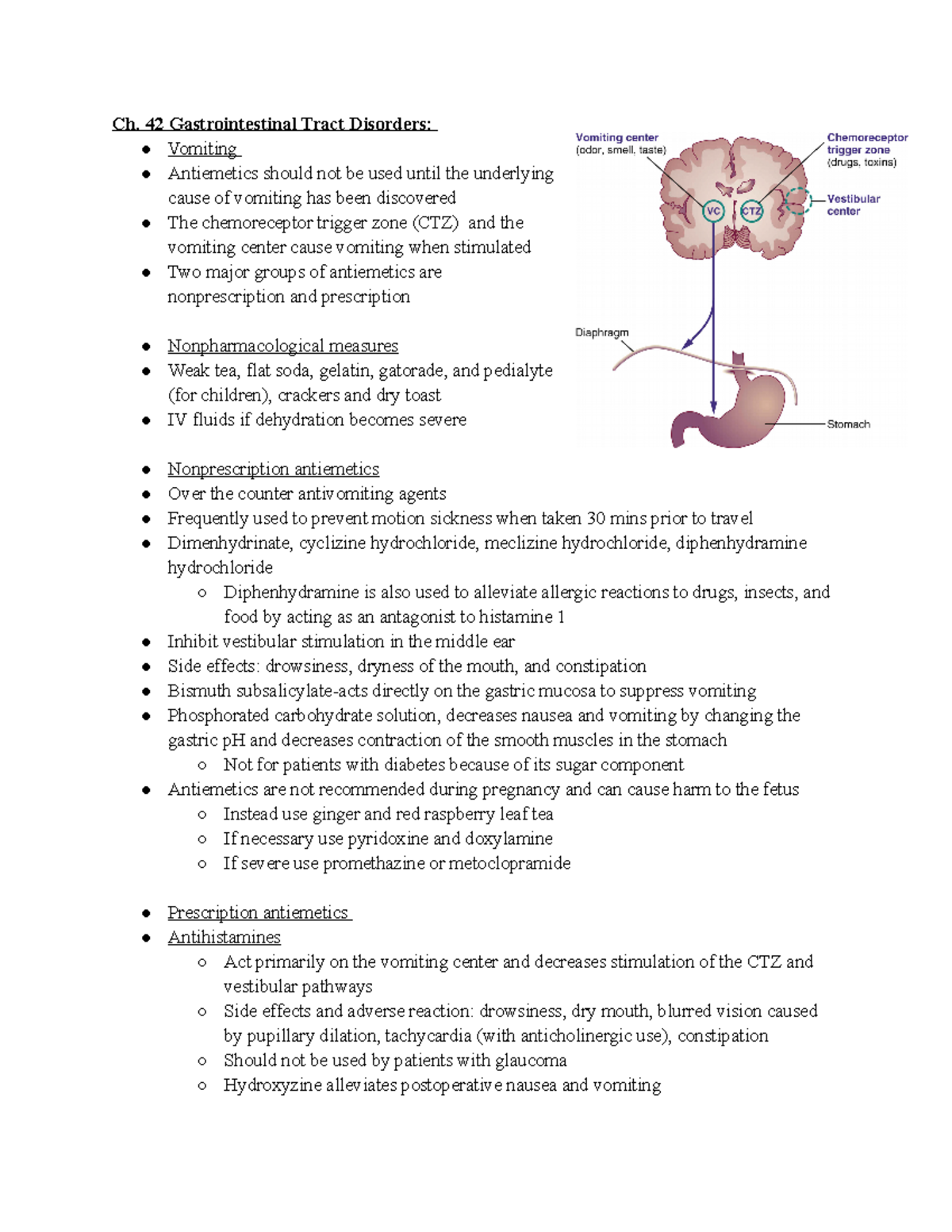 Ch 42-gastrointestinal tract disorders - Ch. 42 Gastrointestinal Tract ...