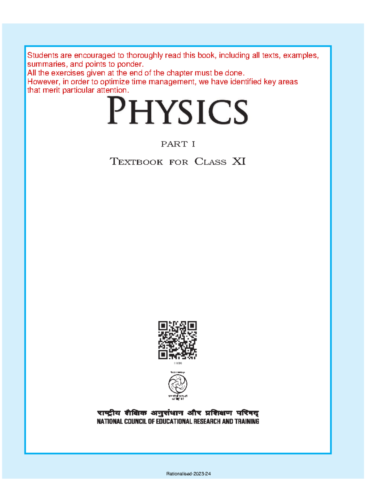 Physics Class 11 Part-I - PART I TEXTBOOK FOR CLASS XI First Edition ...