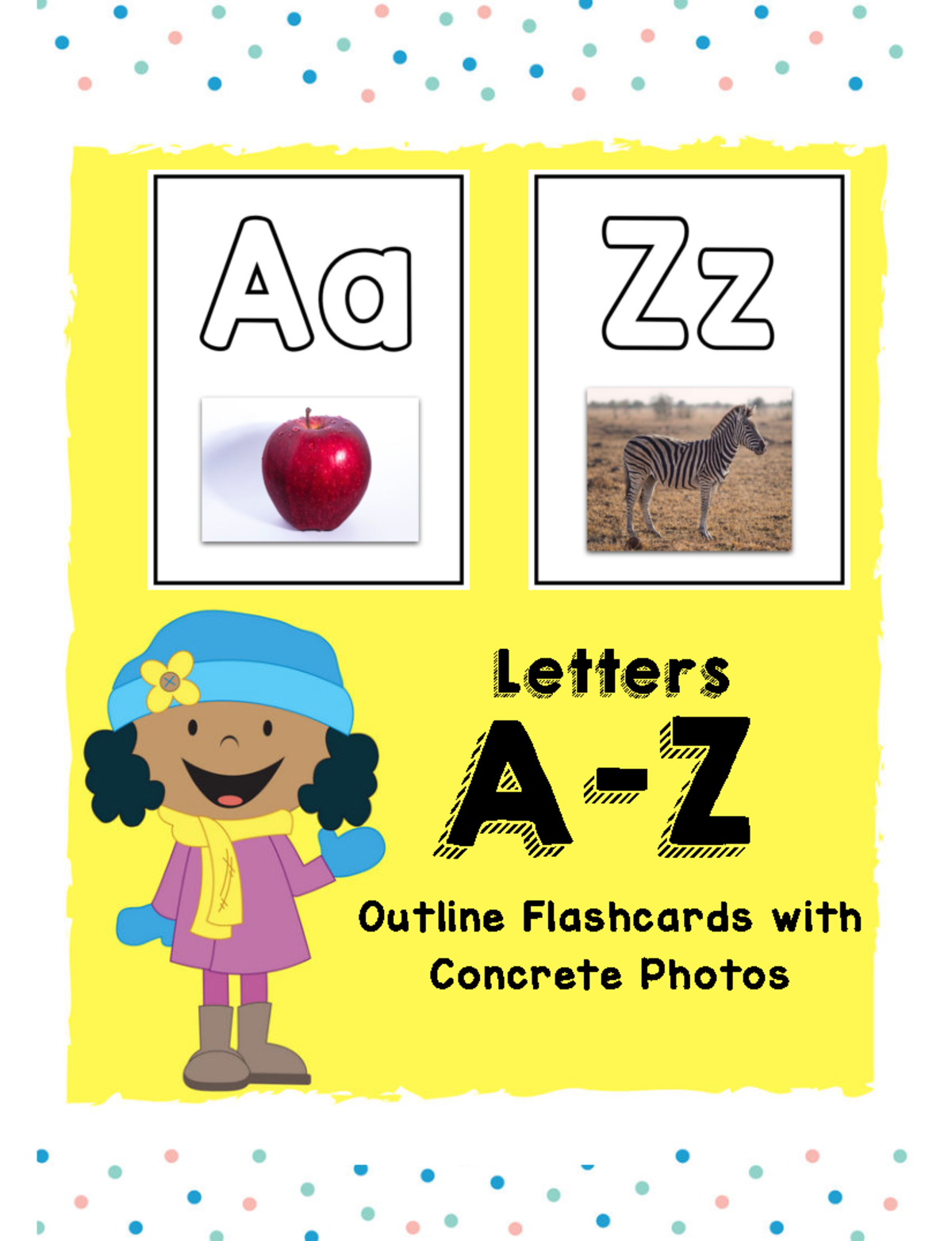 Alphabet Outline Flashcards with Concrete Photos - Humanities and ...