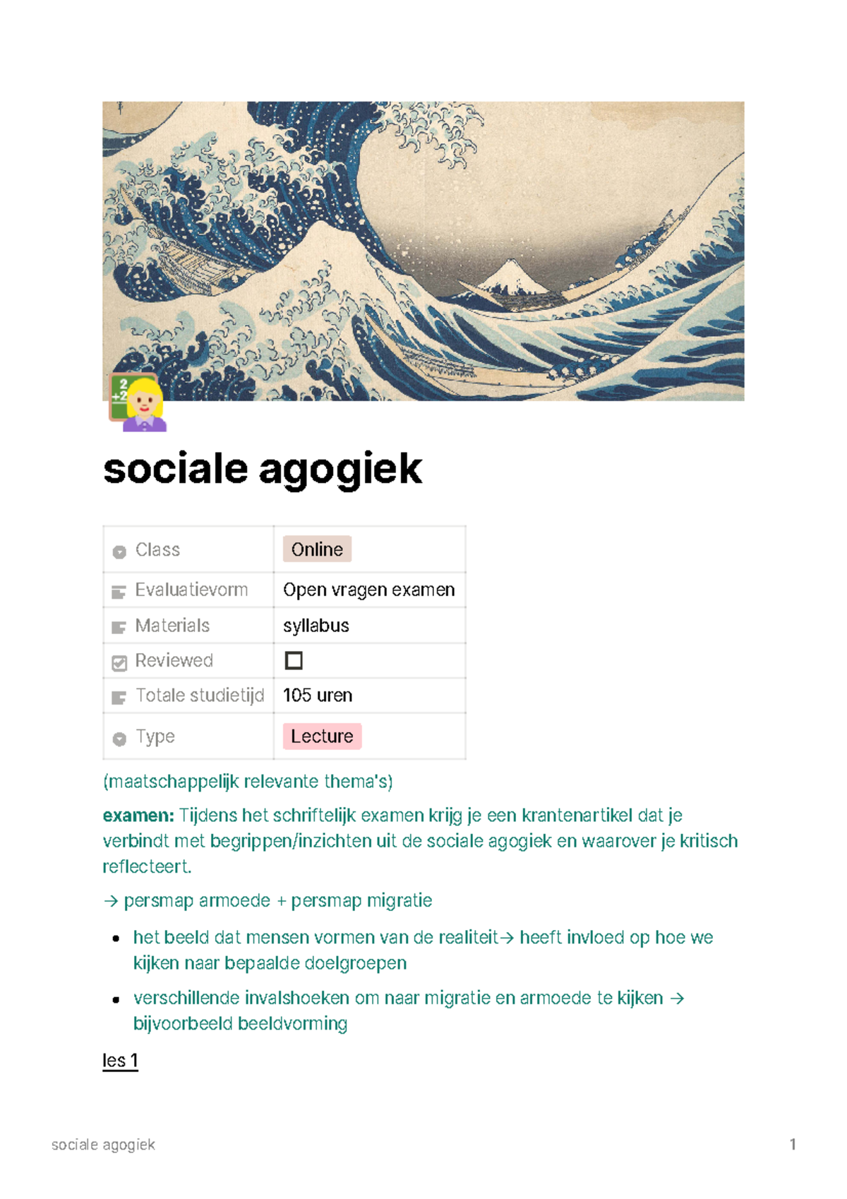 Sociale agogiek - Lecture notes 1-3 - sociale agogiek Class Online ...