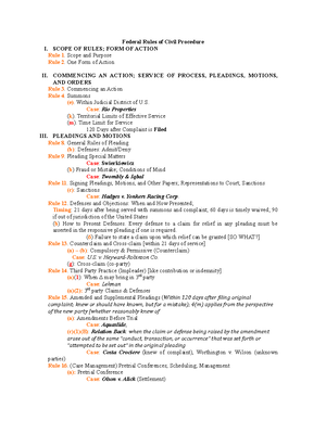 Common Deadlines in Federal Litigation Chart - Due to the ongoing 2019 ...