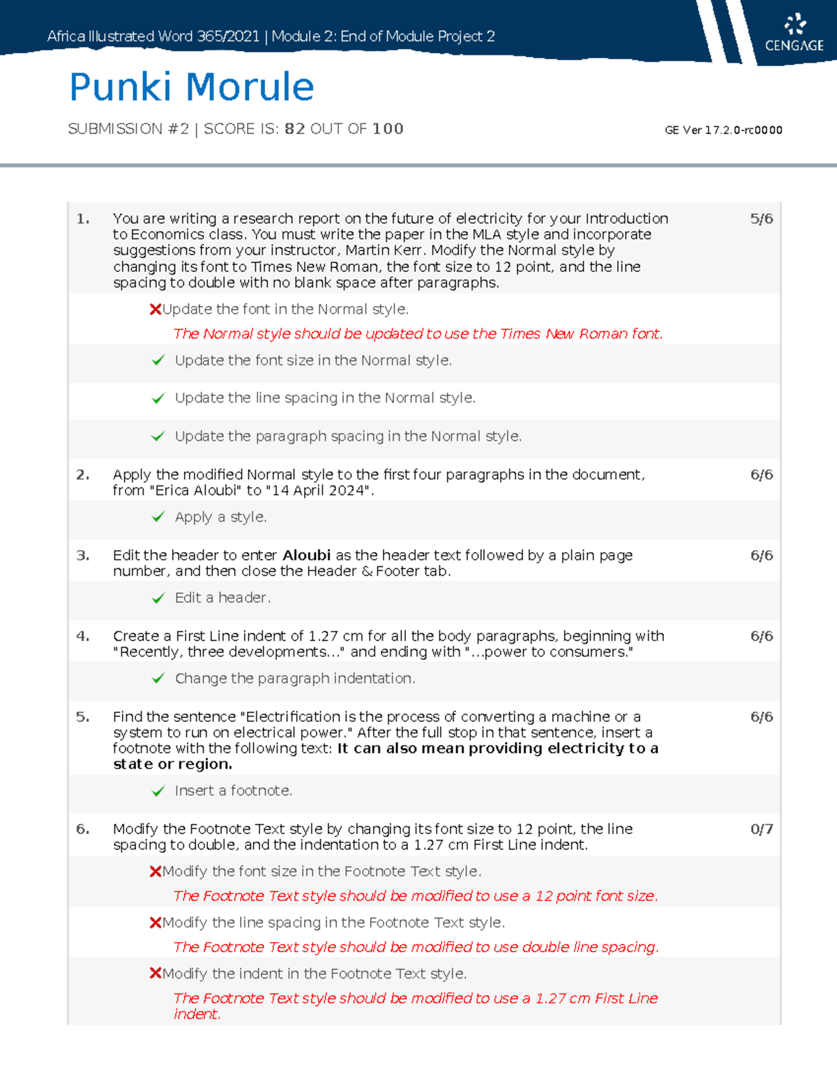 AIL WD365 2021 EOM2-2 Punki Morule Report 2 - Punki Morule SUBMISSION #2 | SCORE IS: 82 OUT OF ...