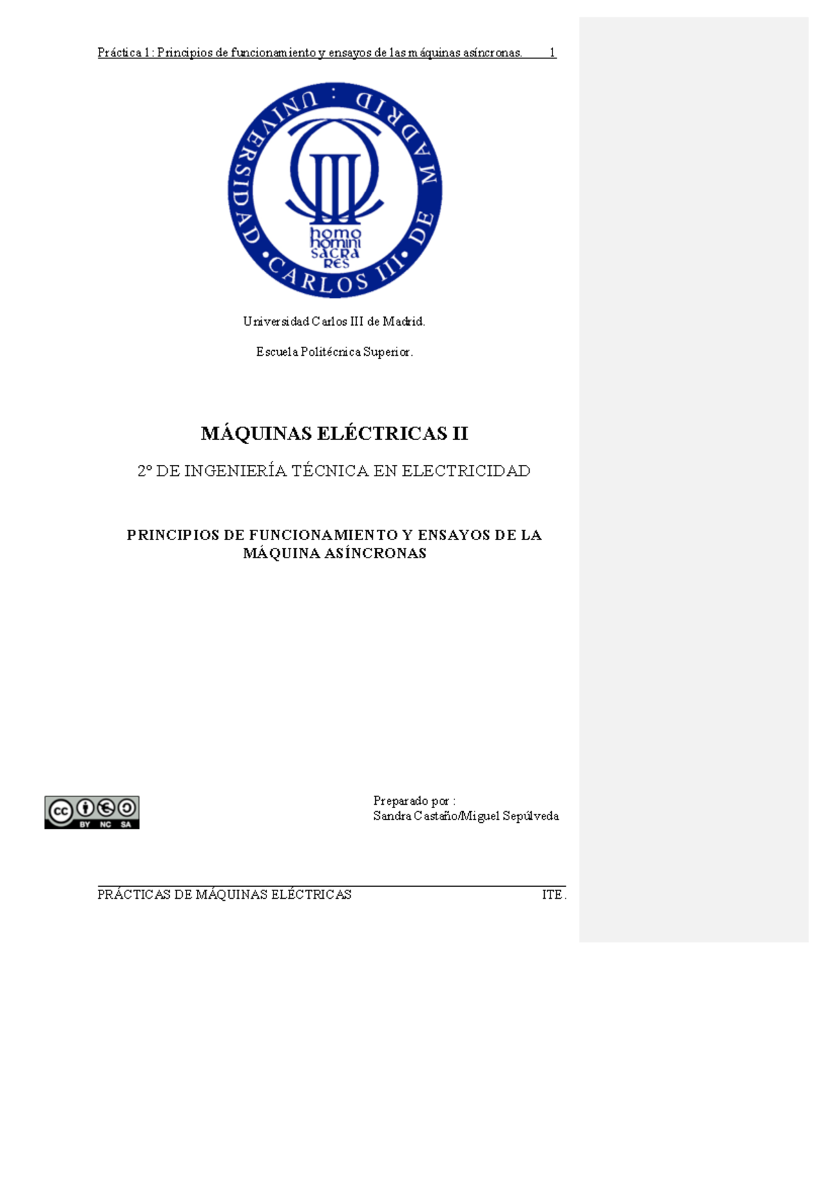 Practica 1 - maquinas electricas - - Studocu