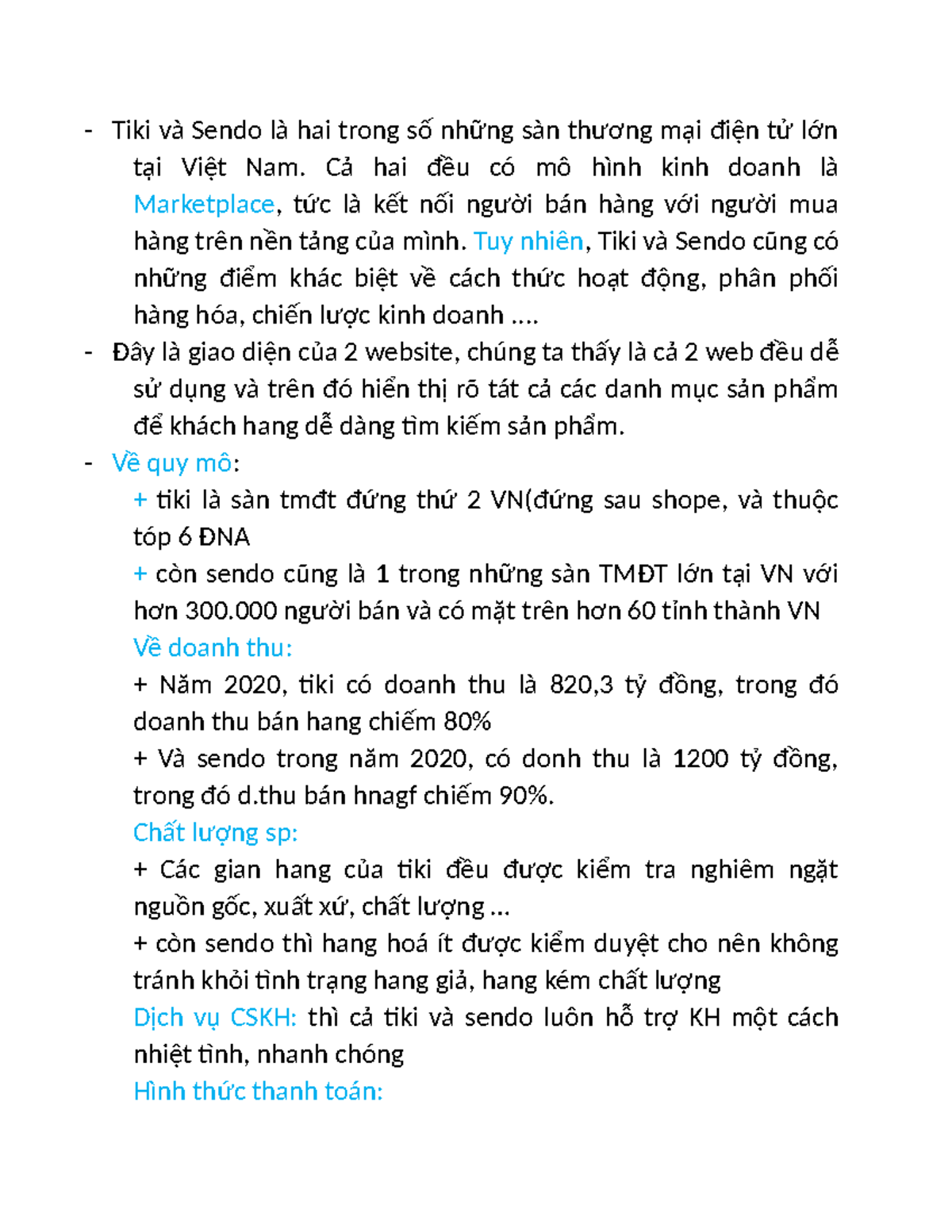Tiki và Sendo là hai trong số những sàn thương mại điện tử lớn tại Việt ...