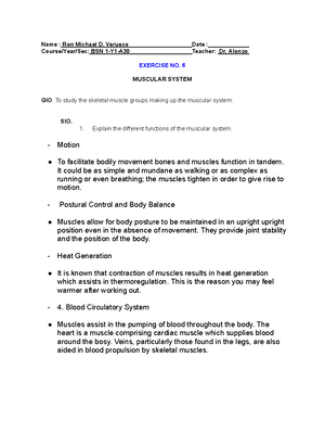 LAB Exercise Cell Structures and Functions - Bachelor of science in ...
