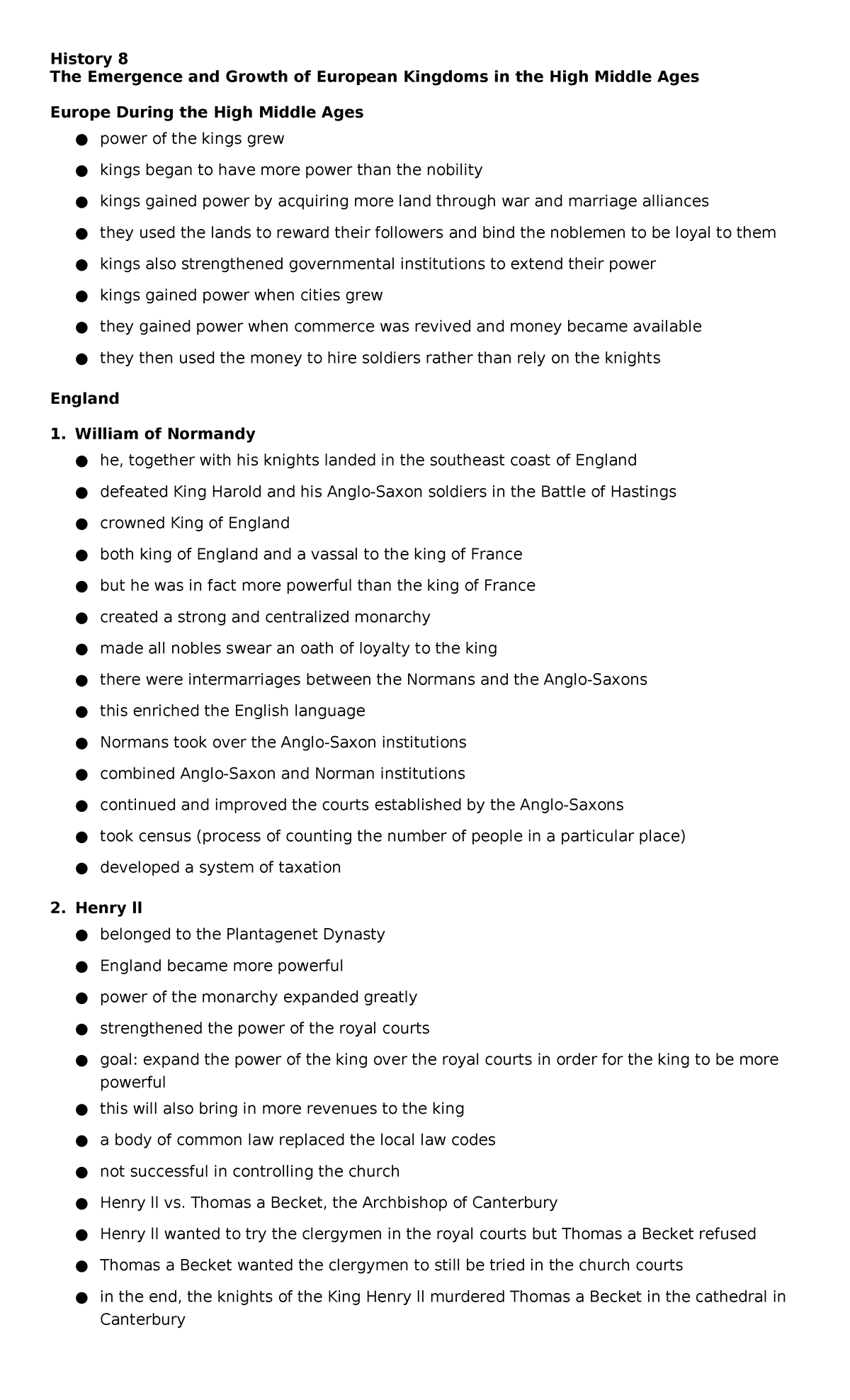 9- The Emergence and Growth of European Kingdoms in the High Middle ...