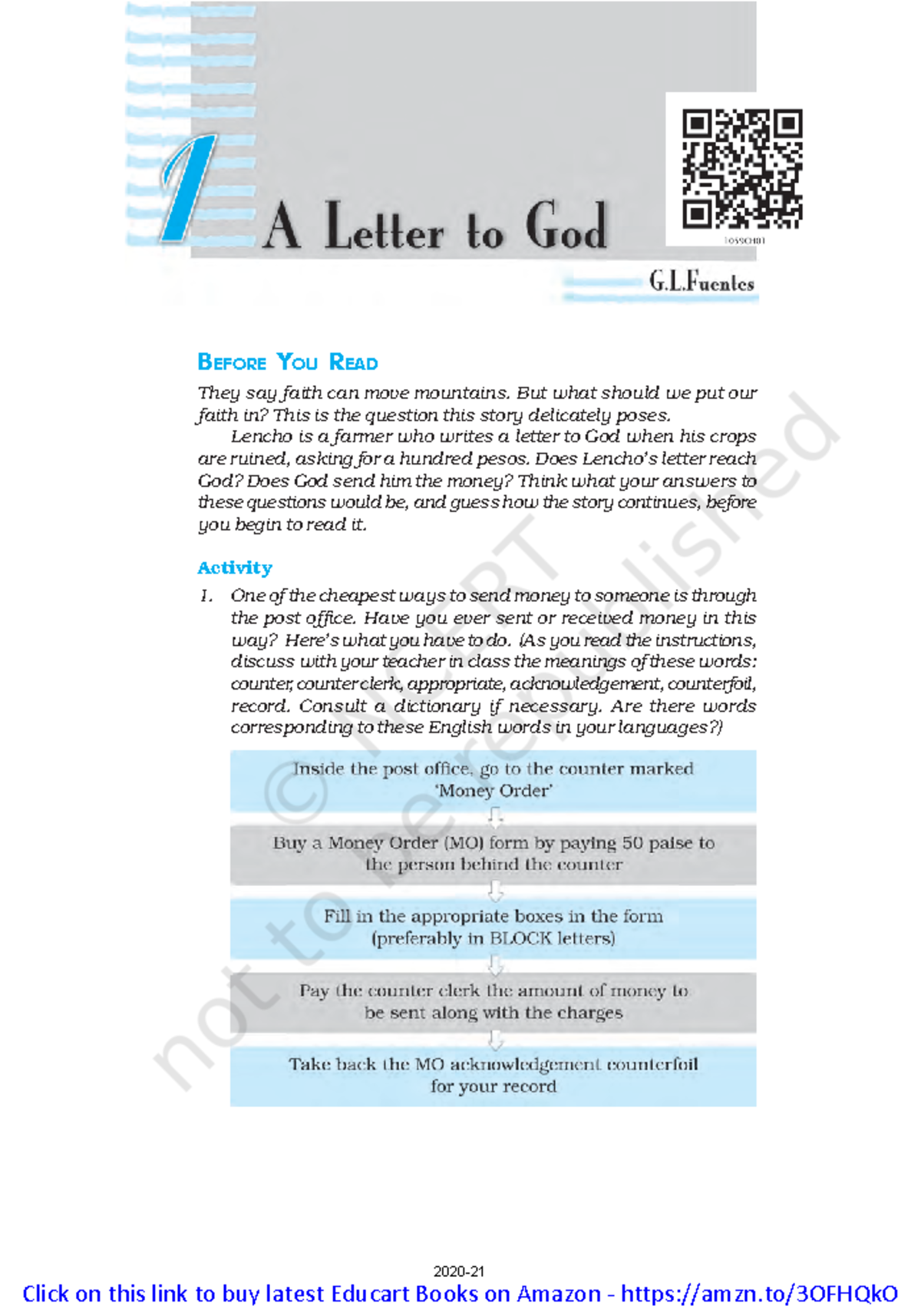 Ch 1- A Letter To God - notes - BEFORE YOU READ They say faith can move ...