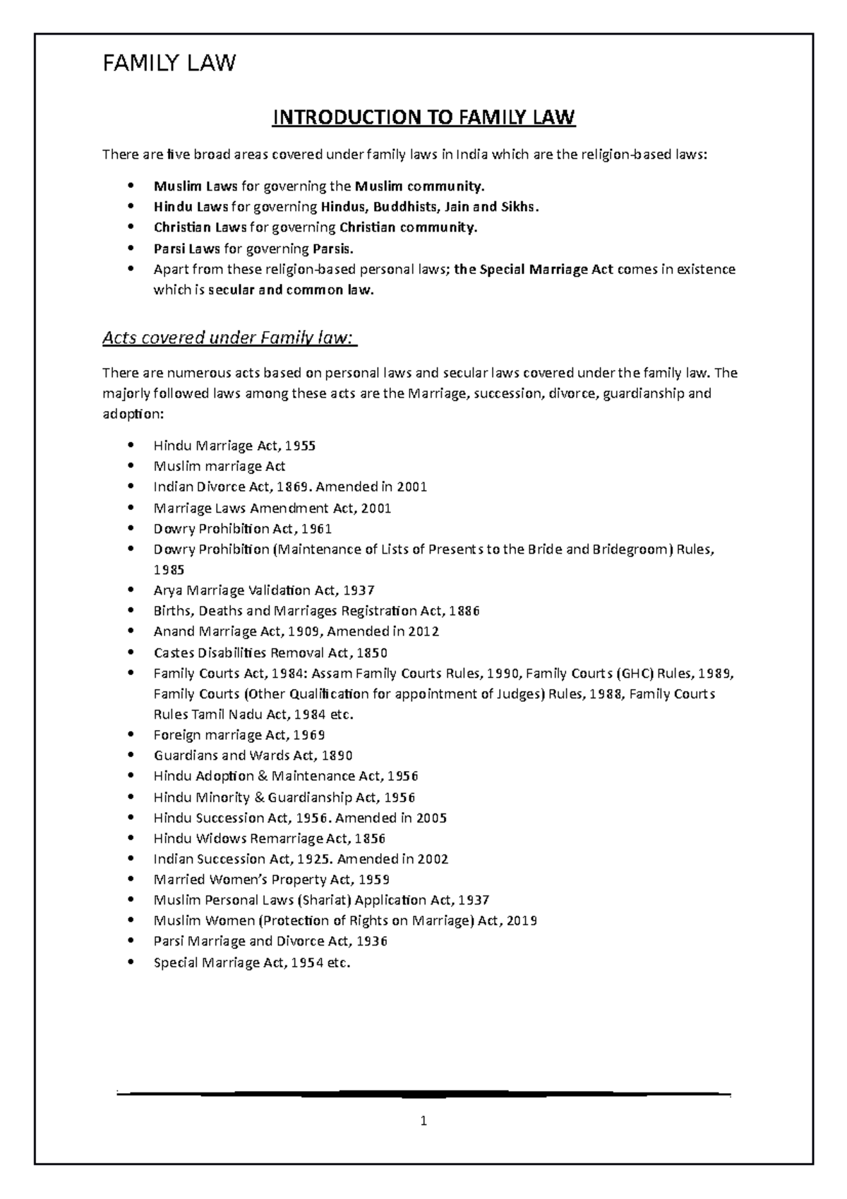 Family law notes Family law notes Family law notes Family law notes ...