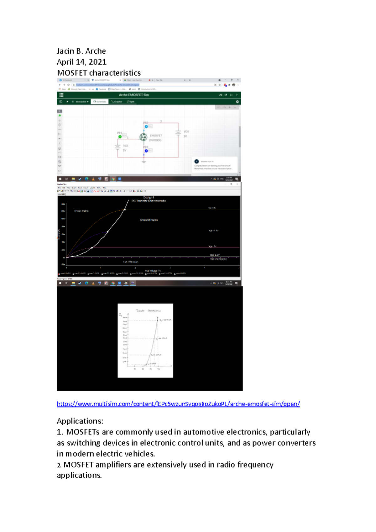 Arche Mosfet Characteristics - Science, Technology, Engineering, and ...