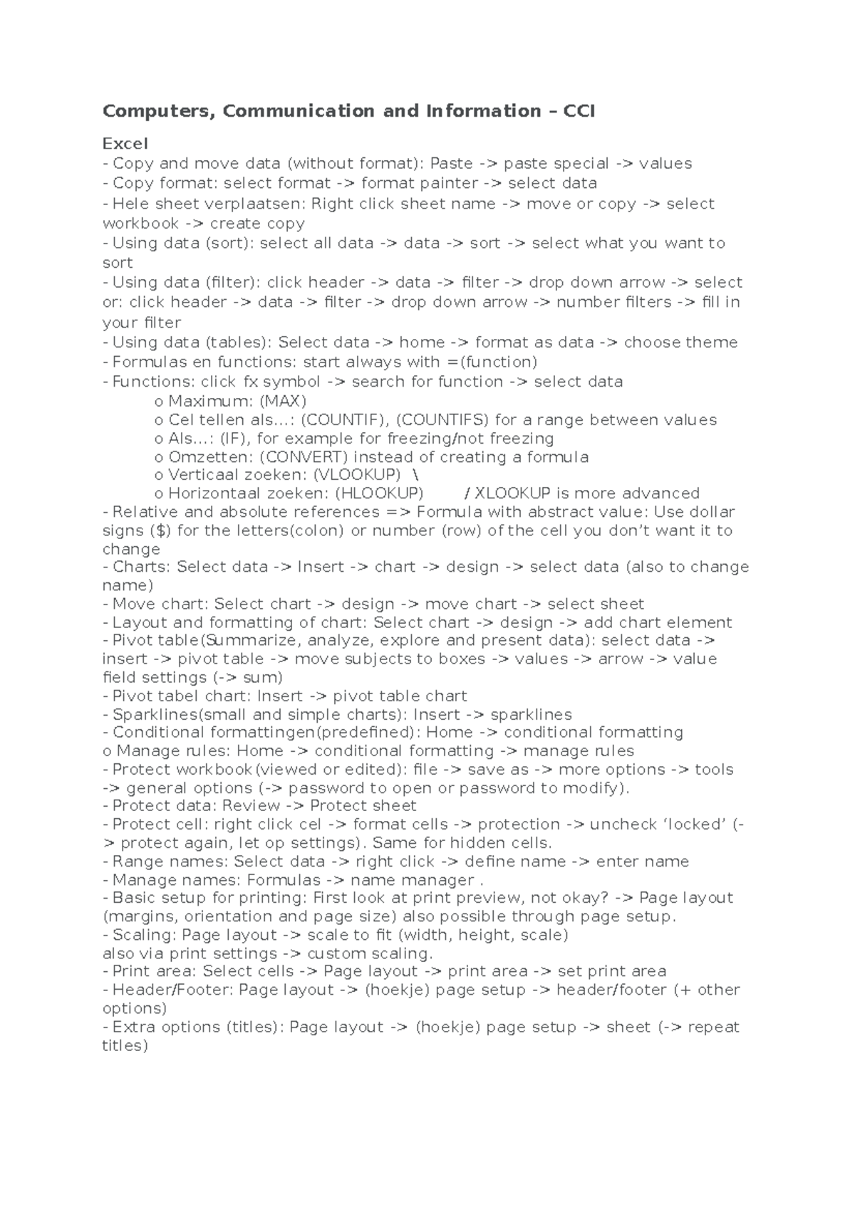 Computers, Communication and Information - CCI - Computers, Communication and Information – CCI ...