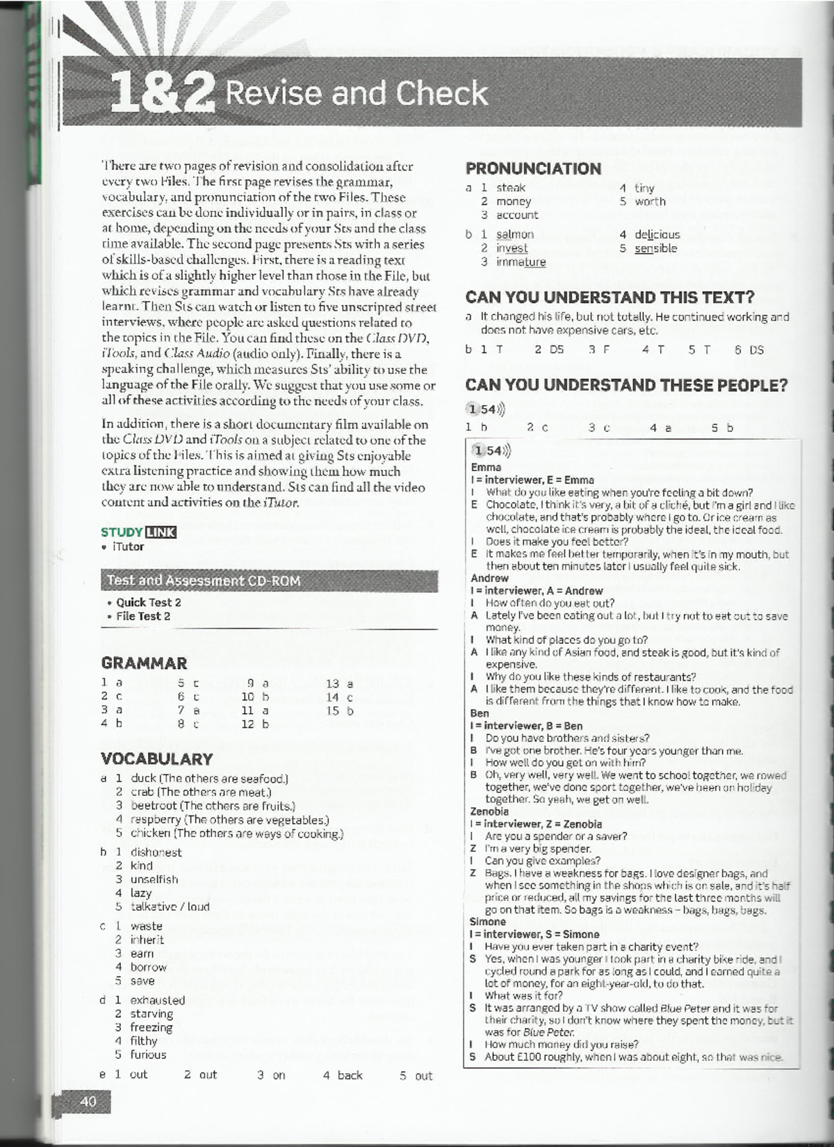 English file intermediate answer key revise and check - environmental ...