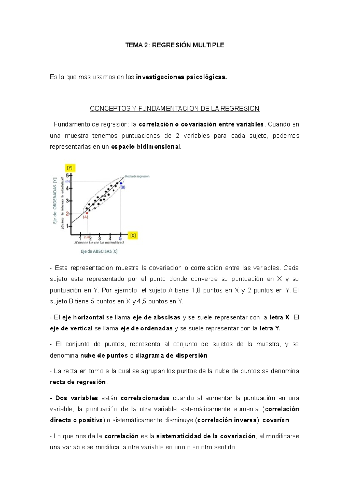 Análisis Multivariado-TEMA2 - TEMA 2: REGRESIÓN MULTIPLE Es la que más ...