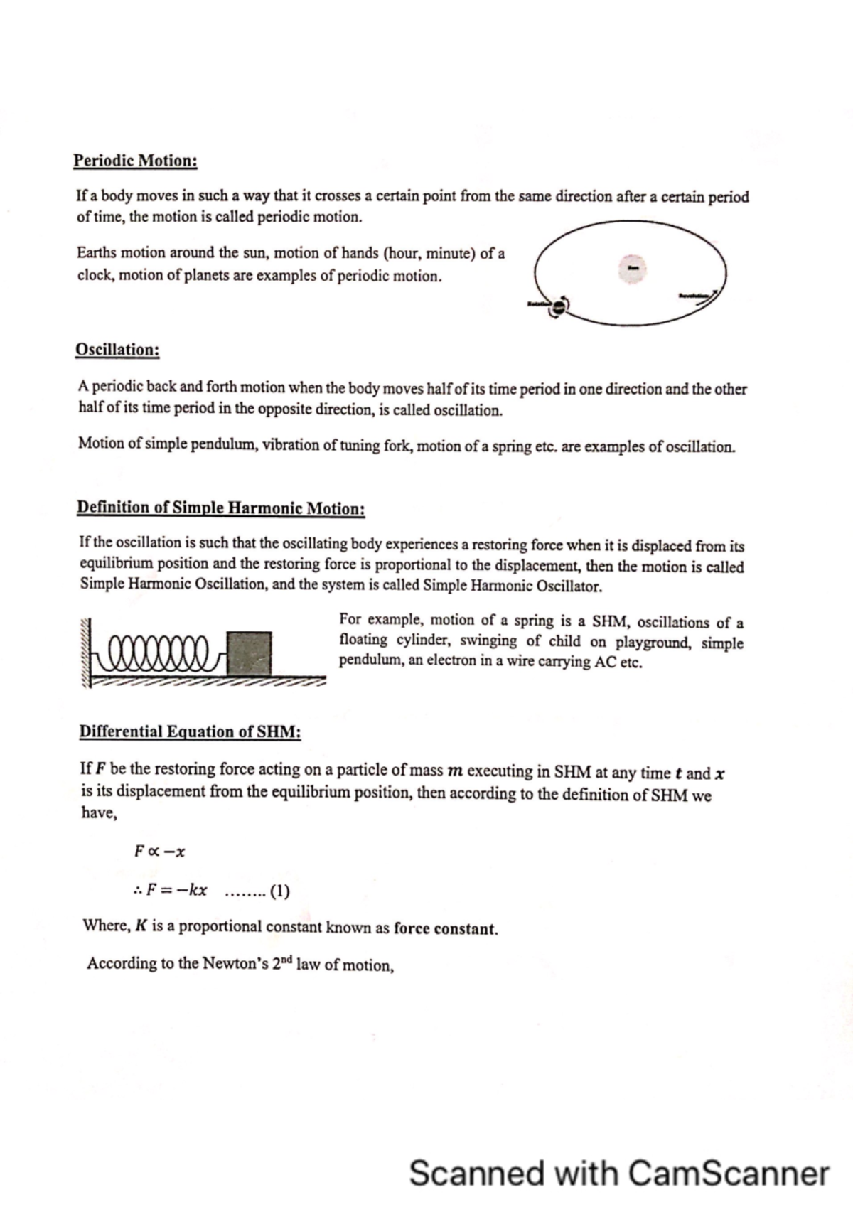 PHY-101(Waves & oscillation) - Fundamental Physics Sessional - Studocu