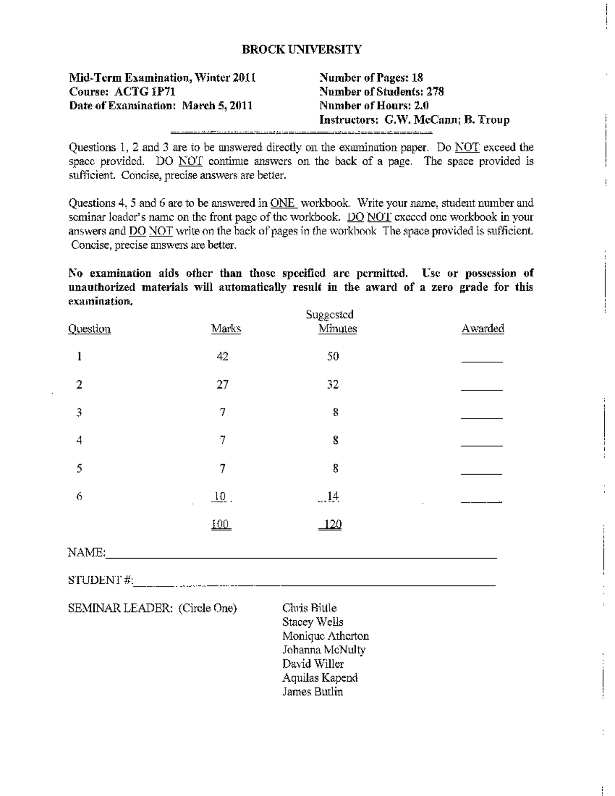 2011 midterm - ACC 100 - Studocu