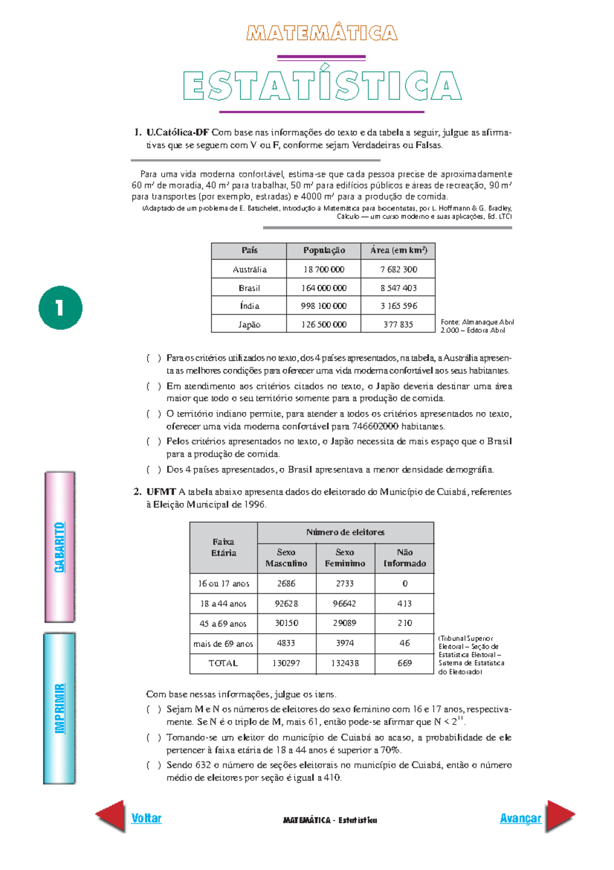 Exercicios De Matematica 9 Ano Estatstica Exercicio 1