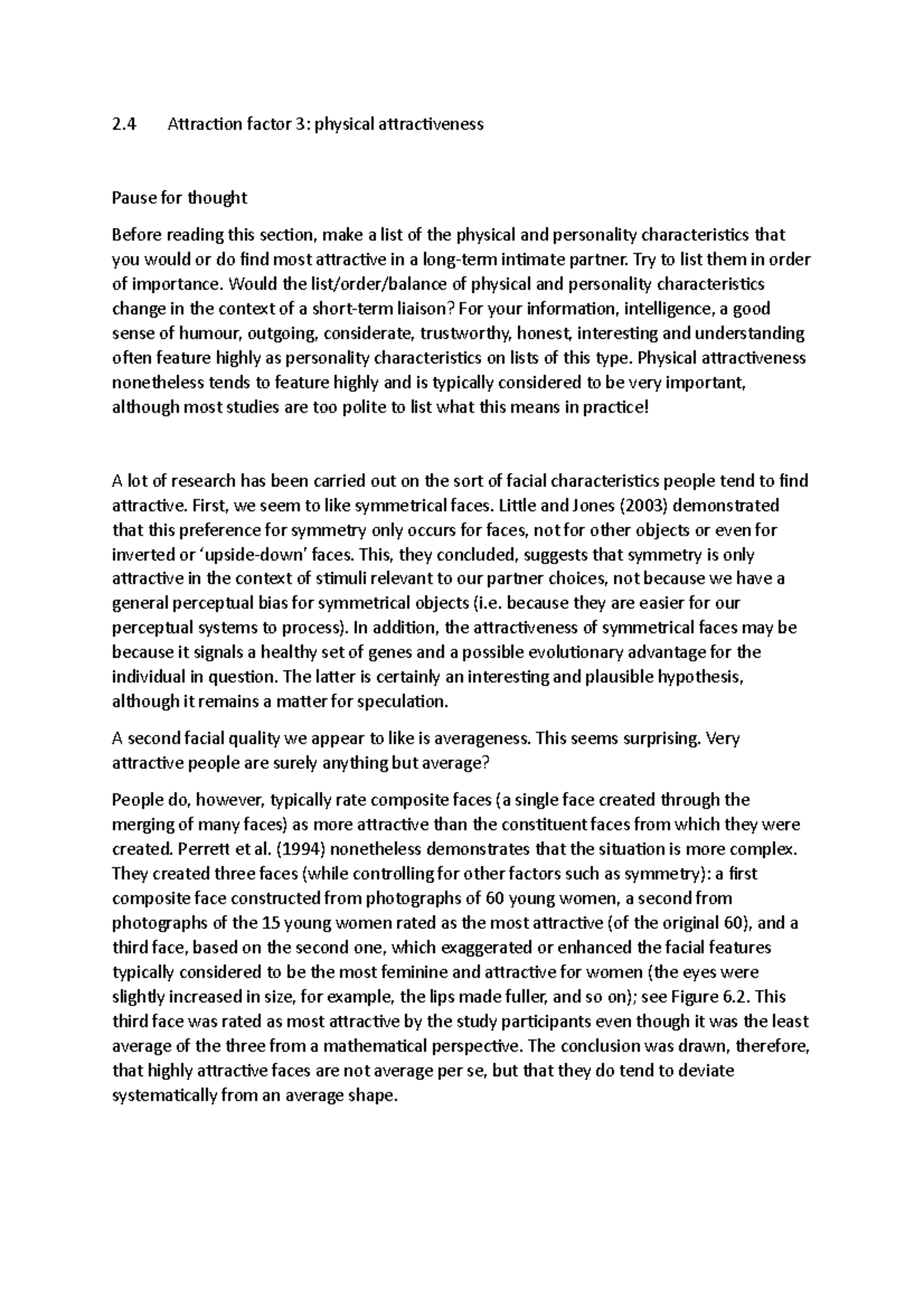 Chapter 6 - 2 - in depth notes on the investigating psychology 2 ...