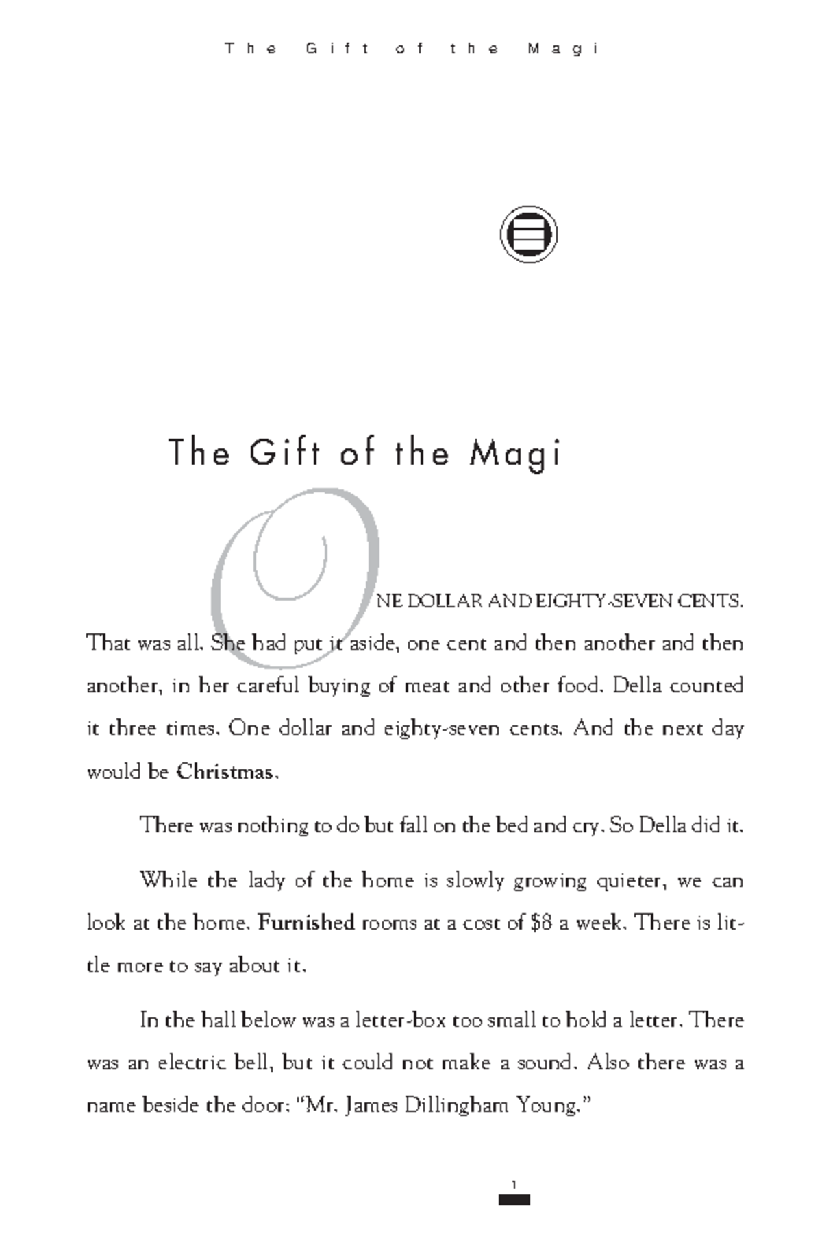 The gift of the magi - T h e G i f t o f t h e M a g i p T h e G i f t ...