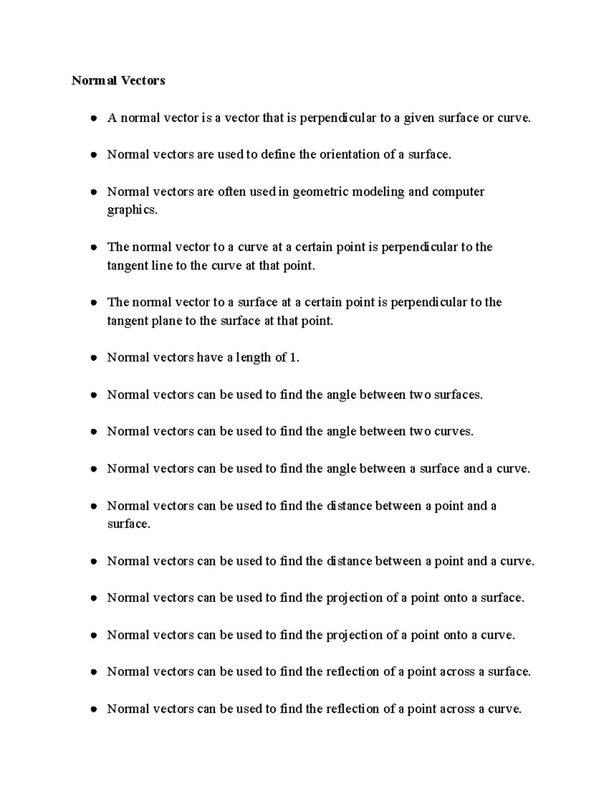 Calc 3 - Sophia Gonet 2022 - Calc III - Normal Vectors A normal vector ...