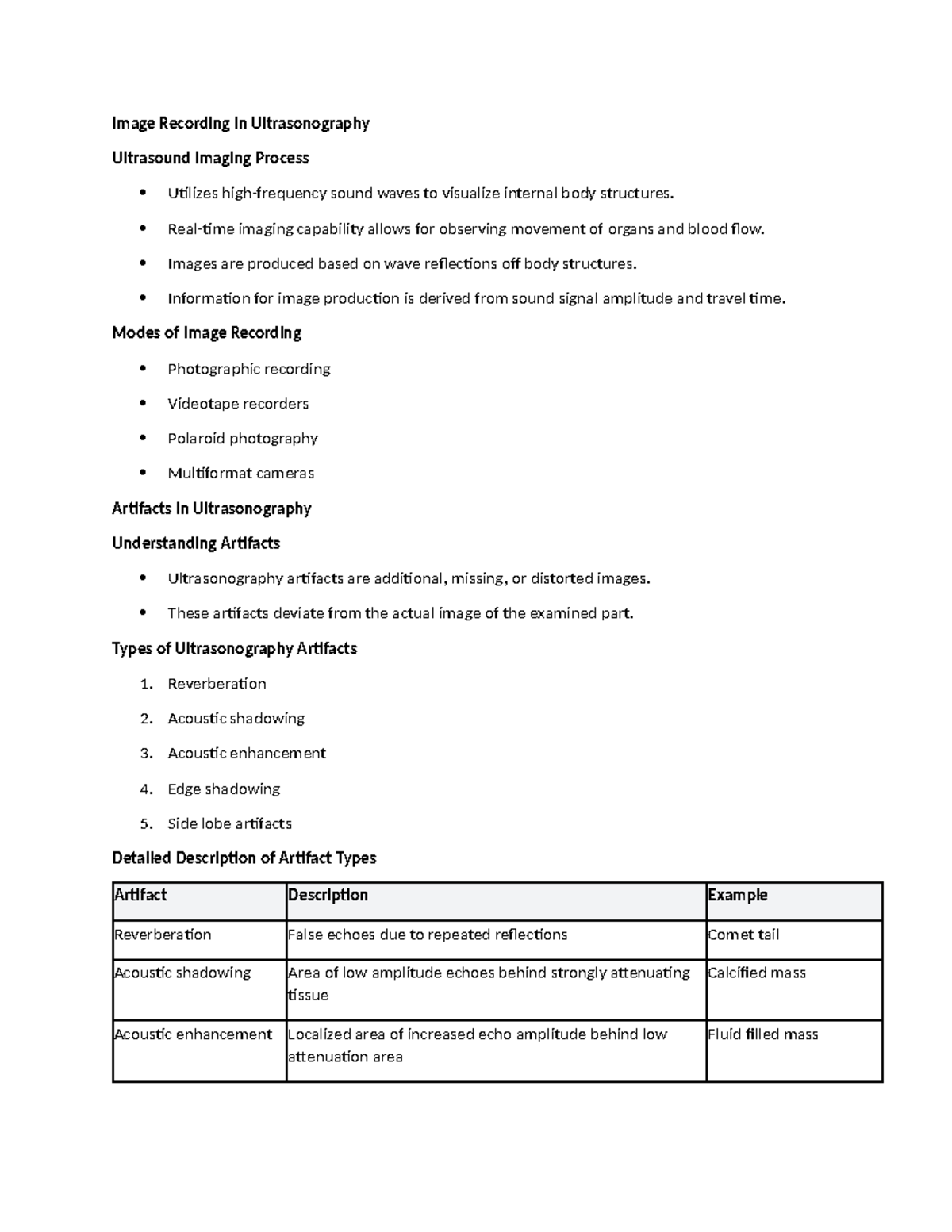 Image Recording in Ultrasonography - Image Recording in Ultrasonography ...
