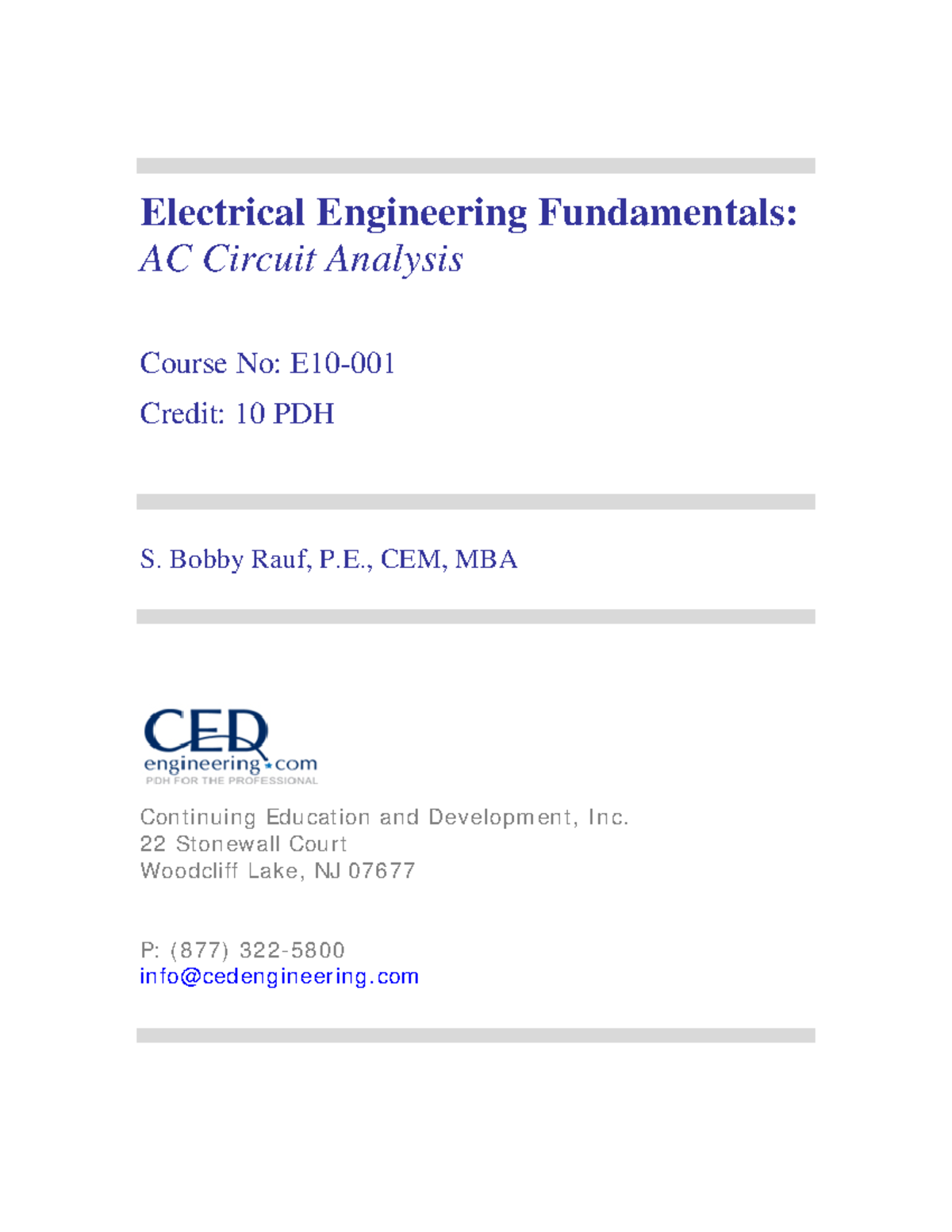 Elec Eng Fundamentals - AC Power Circuits R1 - Electrical Engineering ...