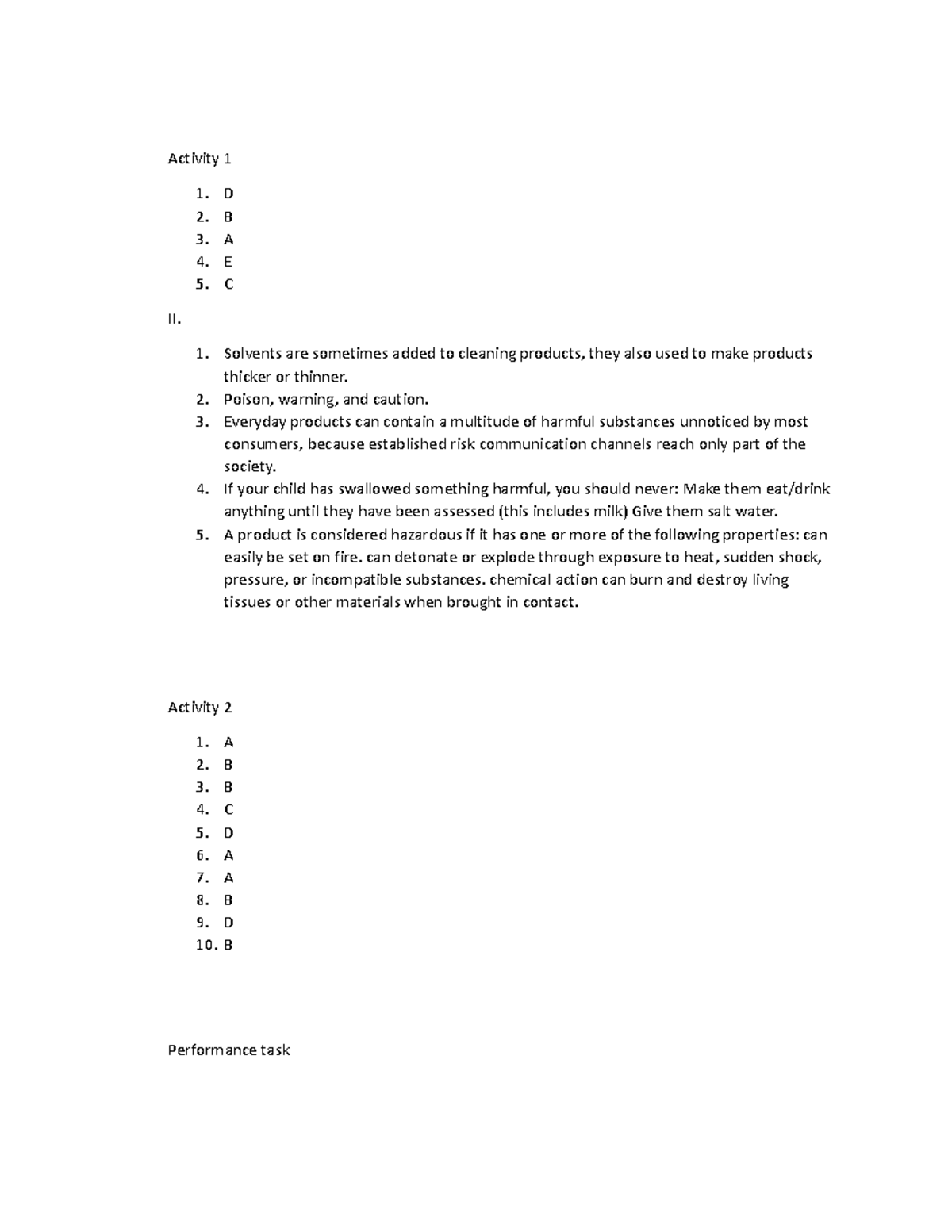 Physical science las 3 - hope it helps - Activity 1 1. D 2. B 3. A 4. E ...