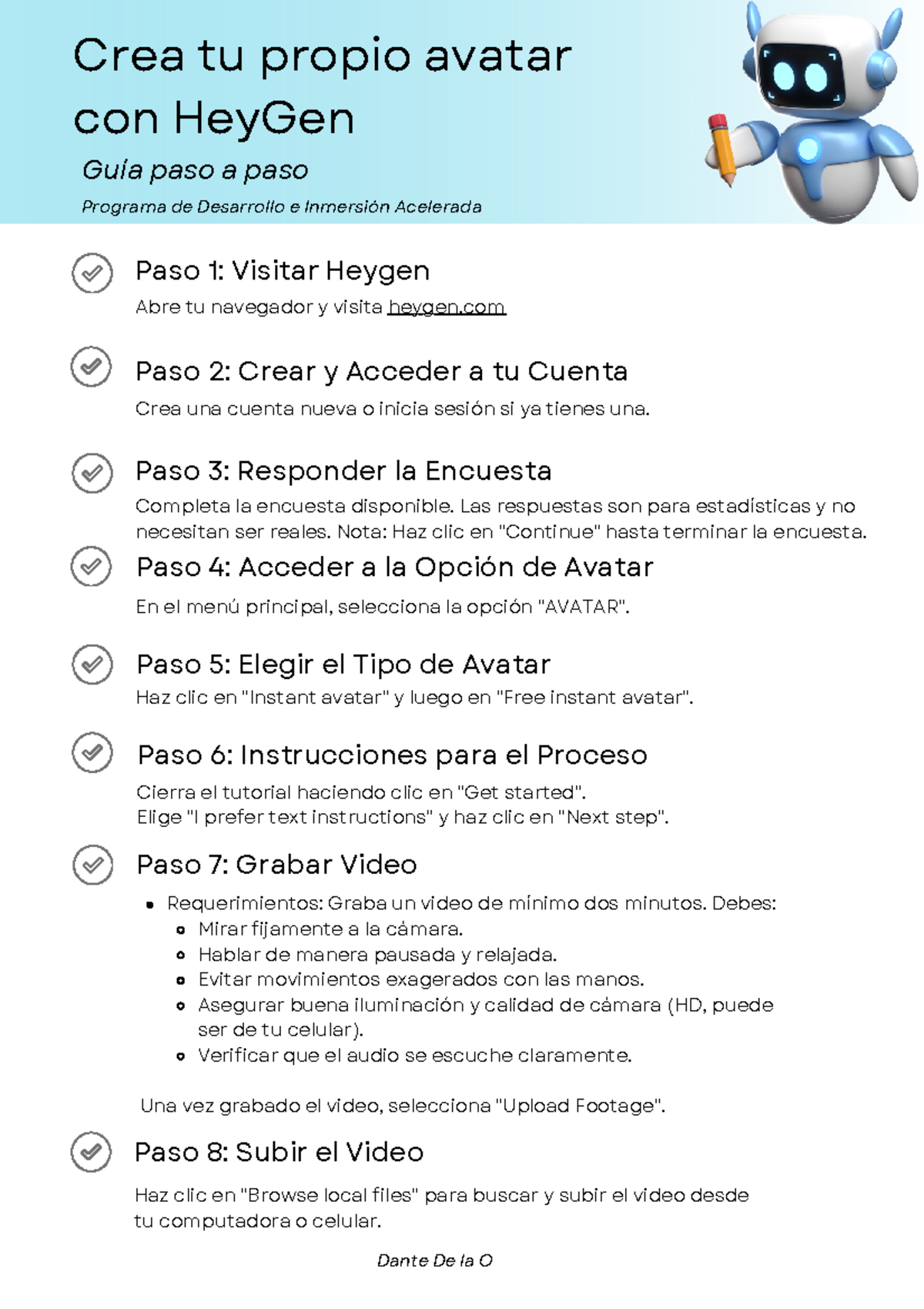Crea+tu+avatar+con+Hey Gen - Paso 1: Visitar Heygen Abre tu navegador y ...