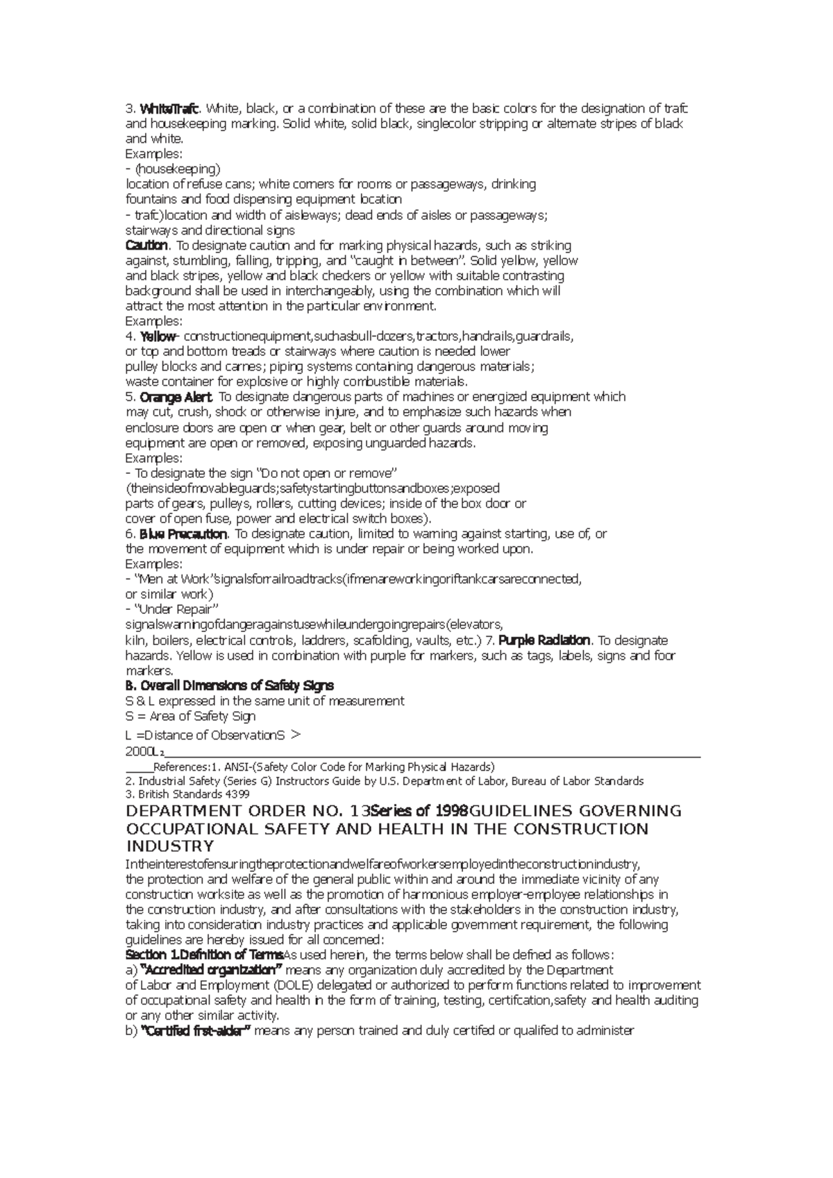 Osh 51 - occupational safety and health management notes - WhiteTrafc ...