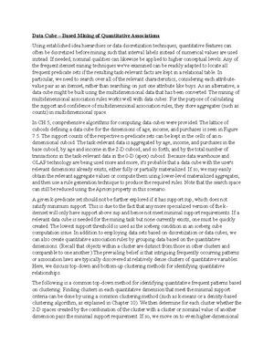 Pattern Mining in Multilevel, Multidimensional Space - Drilling down ...