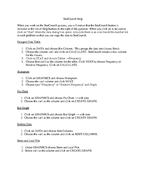 ST 2113 Formula Sheet - sfd - CST 473 - Studocu