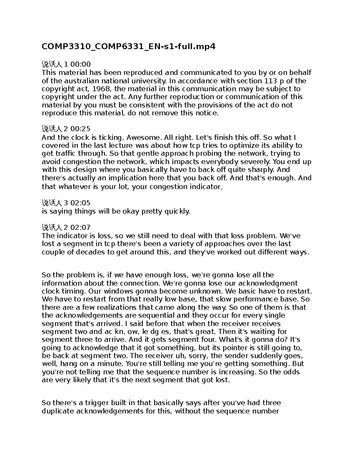 COMP3310 COMP6331 EN-s1-full - COMP3310_COMP6331_EN-s1-full 说话人1 00 ...