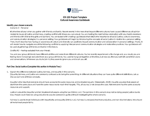 IDS-105 Completed Final Project - IDS 105 Project Template Cultural ...