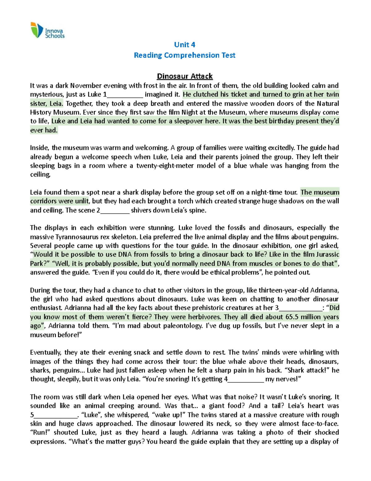 Copia de B1 Week 4- Activity 3- Reading Text - Unit 4 Reading ...