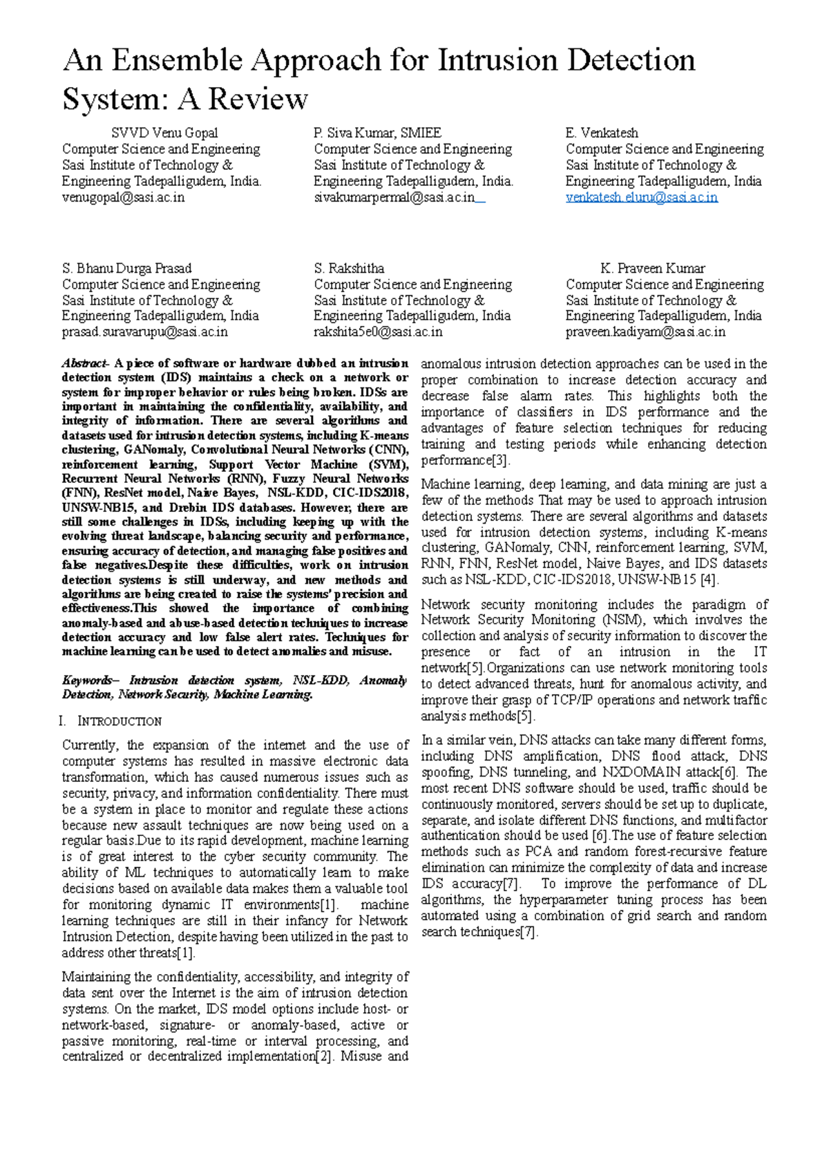 20CSEB001 final Paper-1 - An Ensemble Approach for Intrusion Detection ...