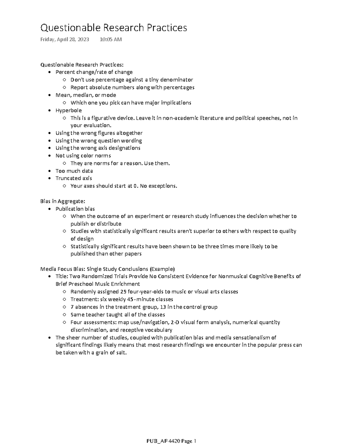 Questionable Research Practices - Questionable Research Practices ...