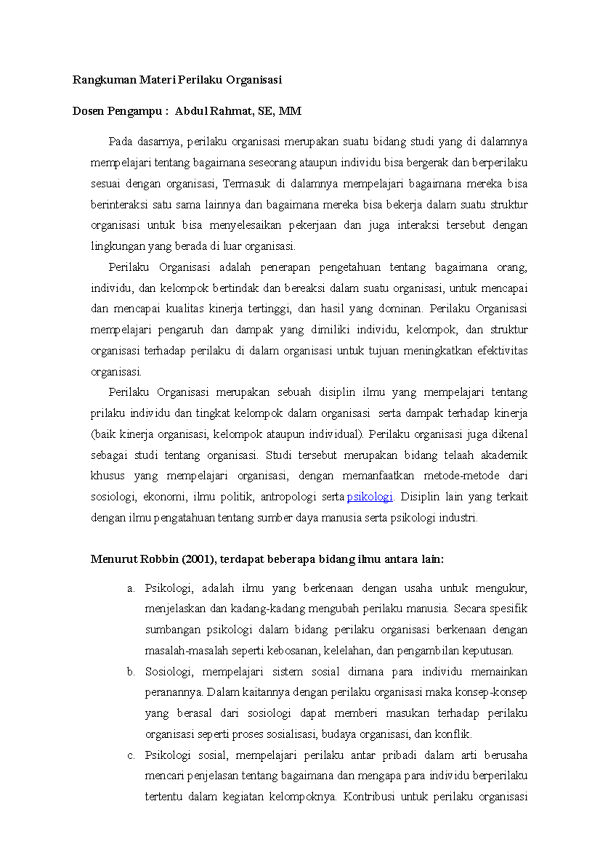 Resume Presentasi - Rangkuman materi perkuliahan selama satu semester ...