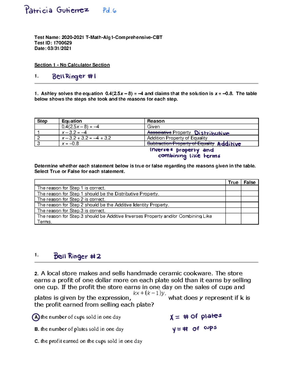 Bell Ringer Packet - descirption of summaries and work from pages ...