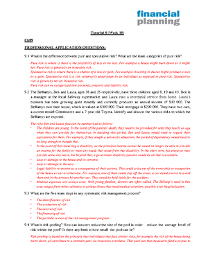 Tutorial 2 Questions FM102 - Personal Finance - USP - Studocu