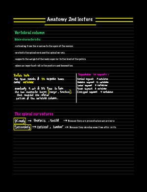 Lecture 1 anatomy - Helpful Notes - routside ofthebody important ...