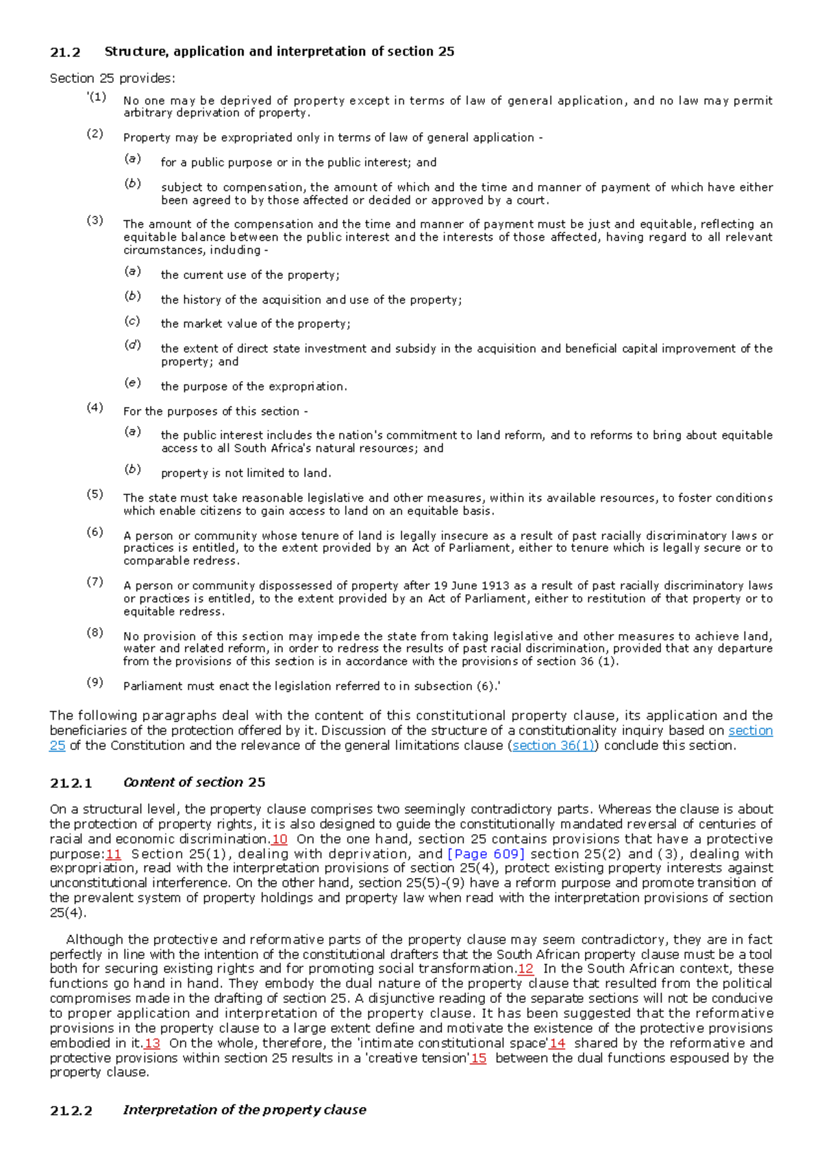 21.2 Structure, application and interpretation of section 25 - (2 ...