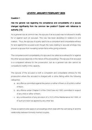 LEV3701 Assignment 2 q and a - Assignment 2 Consider the following ...