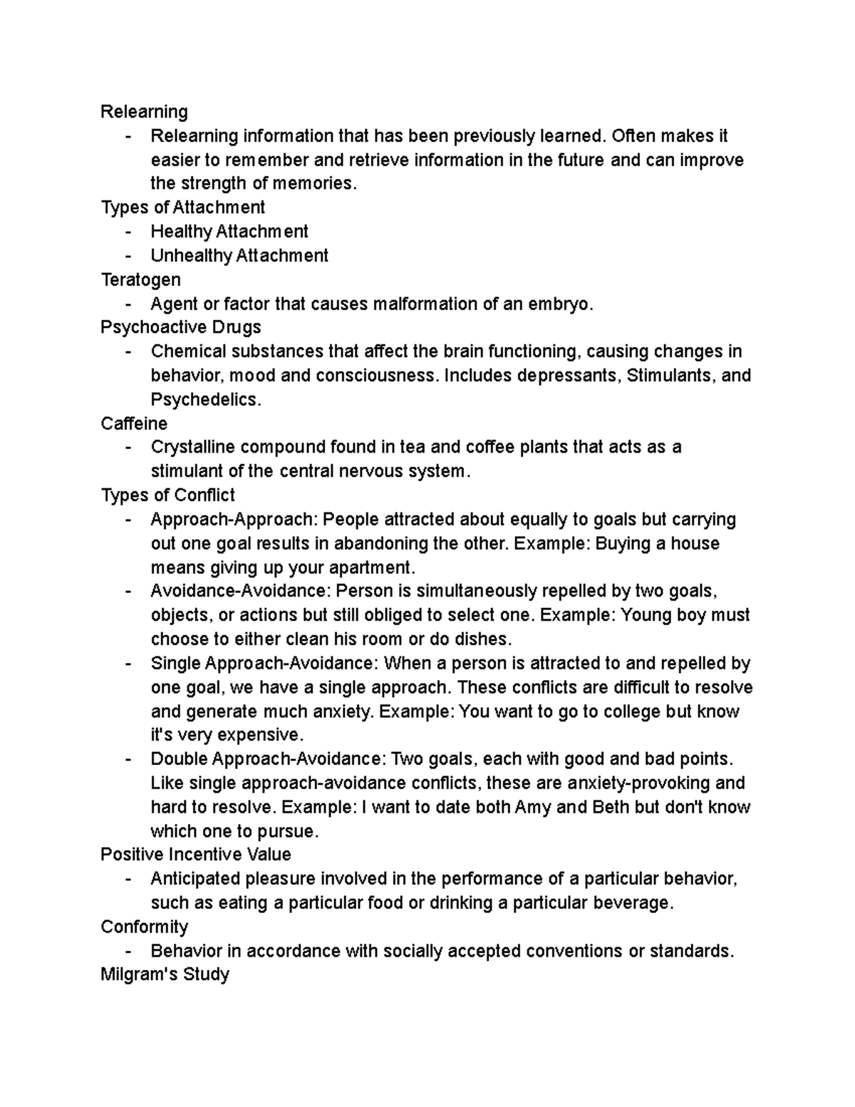 Aaa psych 234 - Notes and definitions taken directly from lecture ...