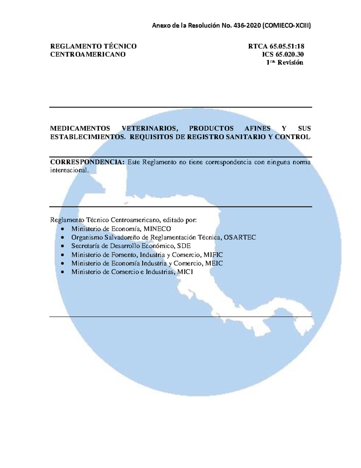 RTCA6518 - ddfdfdf - Anexo de la Resolución No. 436-2020 (COMIECO-XCIII ...