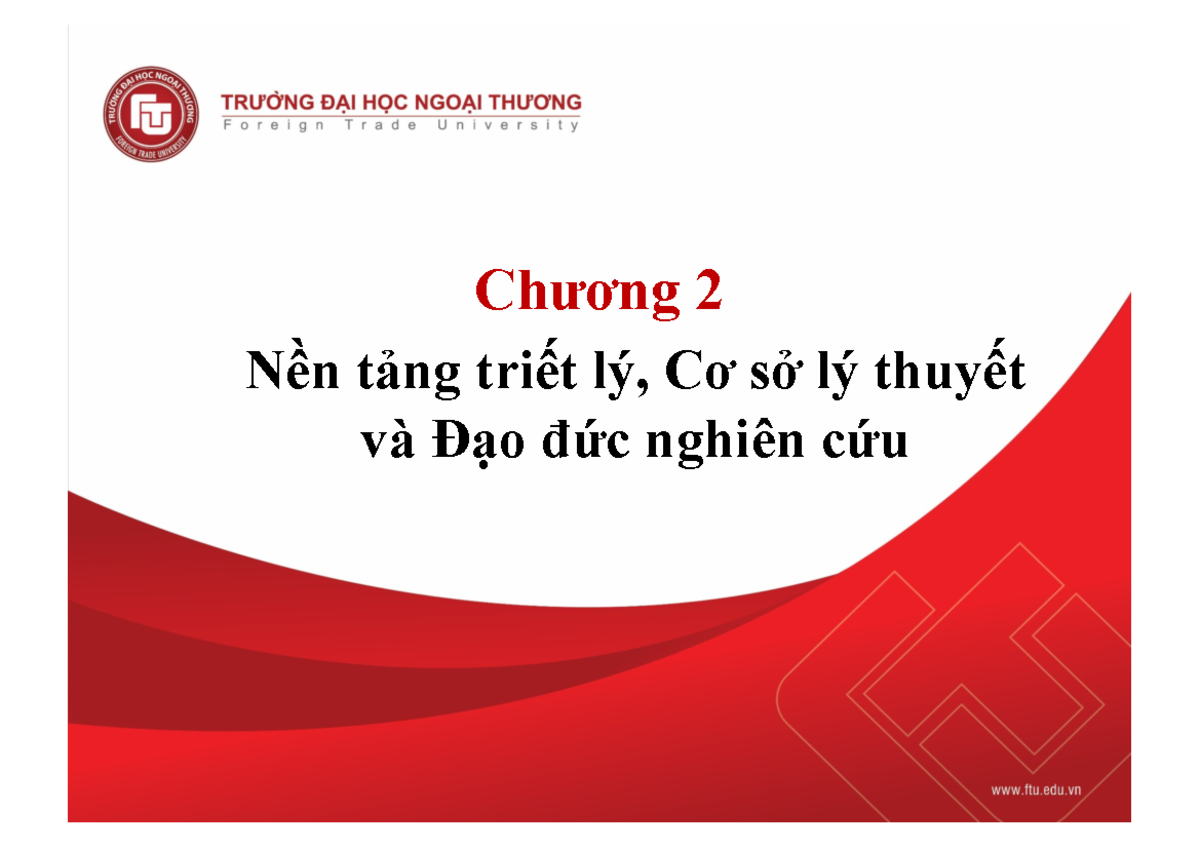 Chương 2 AP SV - Slide cô Cẩm Anh - Ch±¡ng 2 Nßn t¿ng tri¿t lý, C¡ sß ...