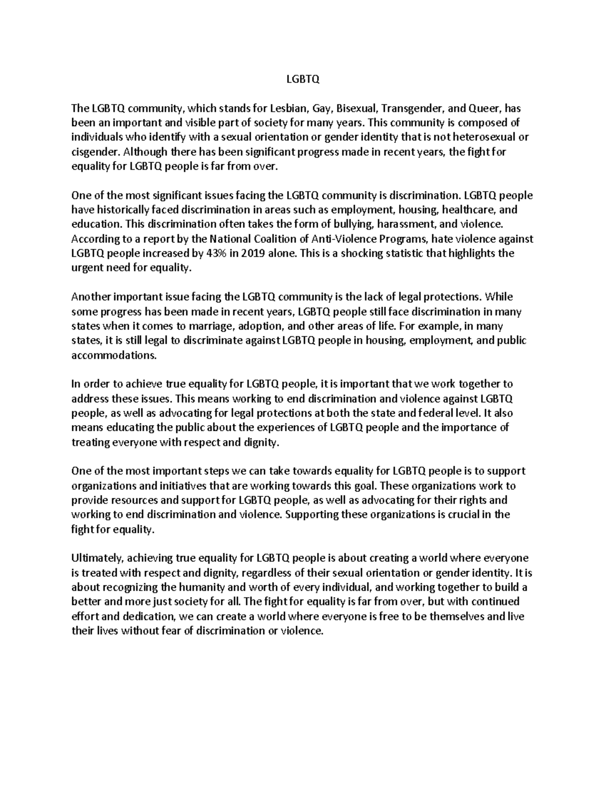 Lgbtq - N/A - LGBTQ The LGBTQ community, which stands for Lesbian, Gay ...