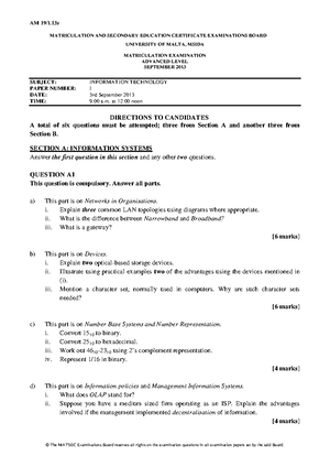 Itadvsept 2020 - Computer Aided Design Question Paper - AM 19/I © The ...