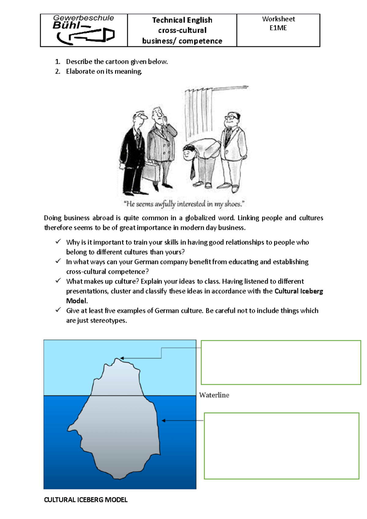 AB Cross Cultural Competence - Technical English cross-cultural ...